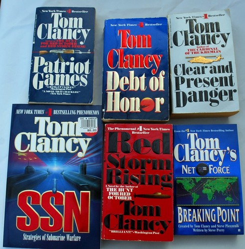 Tom Clancy Paperback Books - Lot Of 6 - Techno Thrillers | eBay