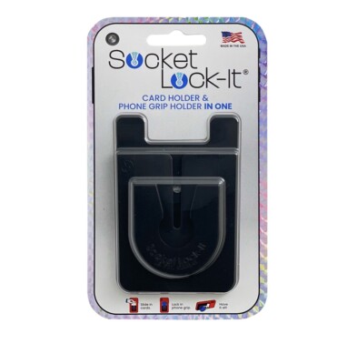 Socket Lock-It, Adhesive Card Holder + Phone Grip Holder in One NEW ...