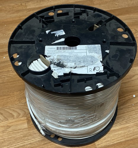 BERK-TEK LANmark-XTP CMR UTP Cat6A Cable, 1000' White 11082063 23 AWG ...