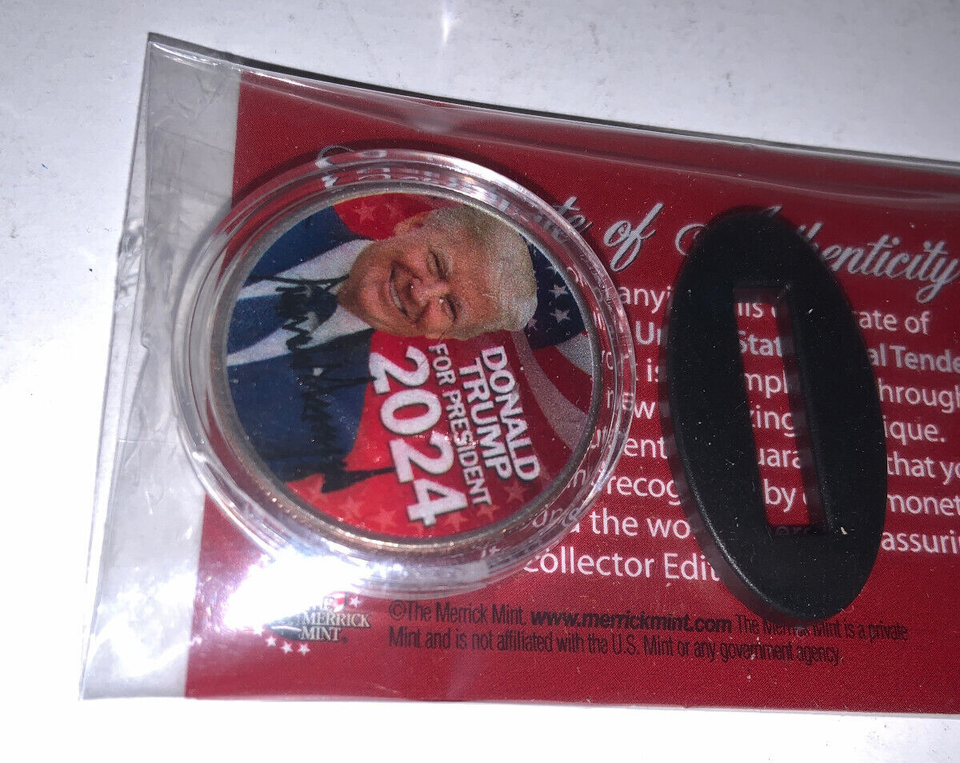 Donald J Trump Decorative Half Dollar Coin "DONALD TRUMP FOR PRESIDENT ...