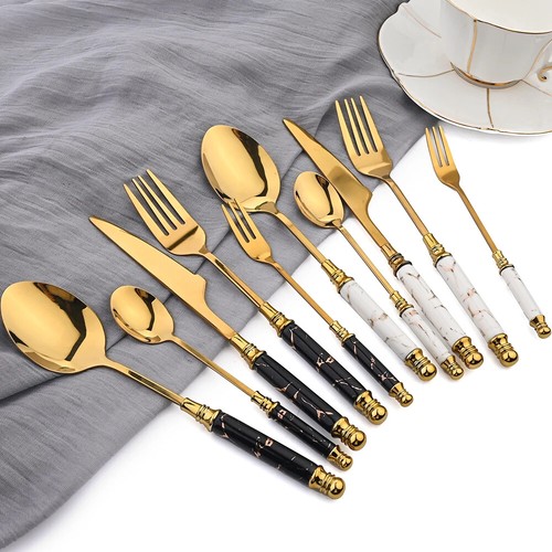 24/30Pcs Dinnerware Stainless Steel Dinnerware Set Dinner Tableware Set Flatware | eBay