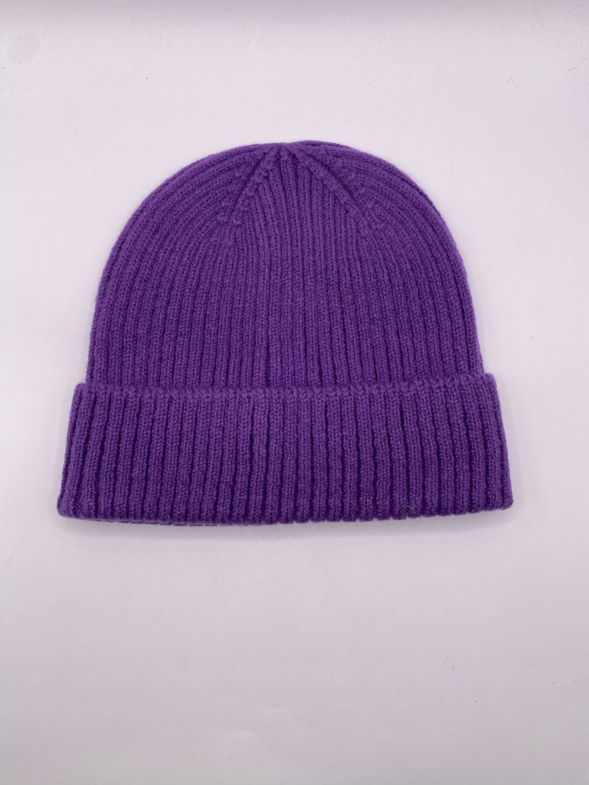 Purple knitted wooly hat | eBay