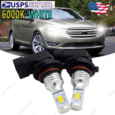 For Ford Taurus 2010-2012 LED Headlight Bulbs High / Low 9005 HB3 6000K ...