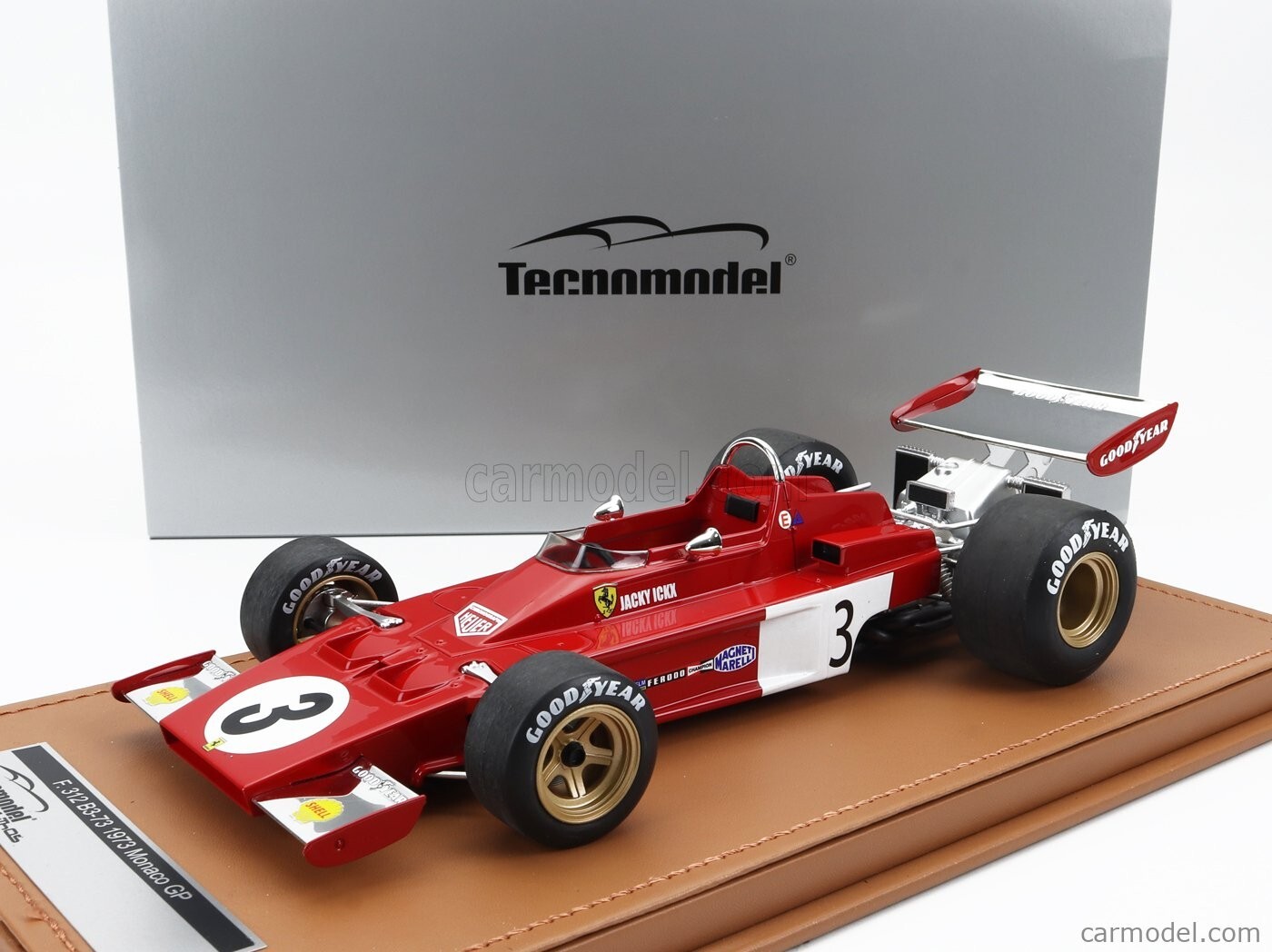 Tecnomodel FERRARI F1 312 B3-73 MONACO GP 1973 ICKX #3 1/18 Scale LE170 ...