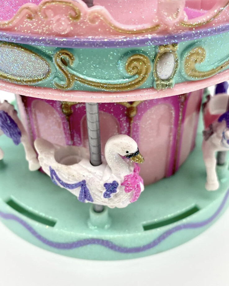 Vintage 1996 Trendmasters Starcastle Carousel Playset Glitter Swan ...