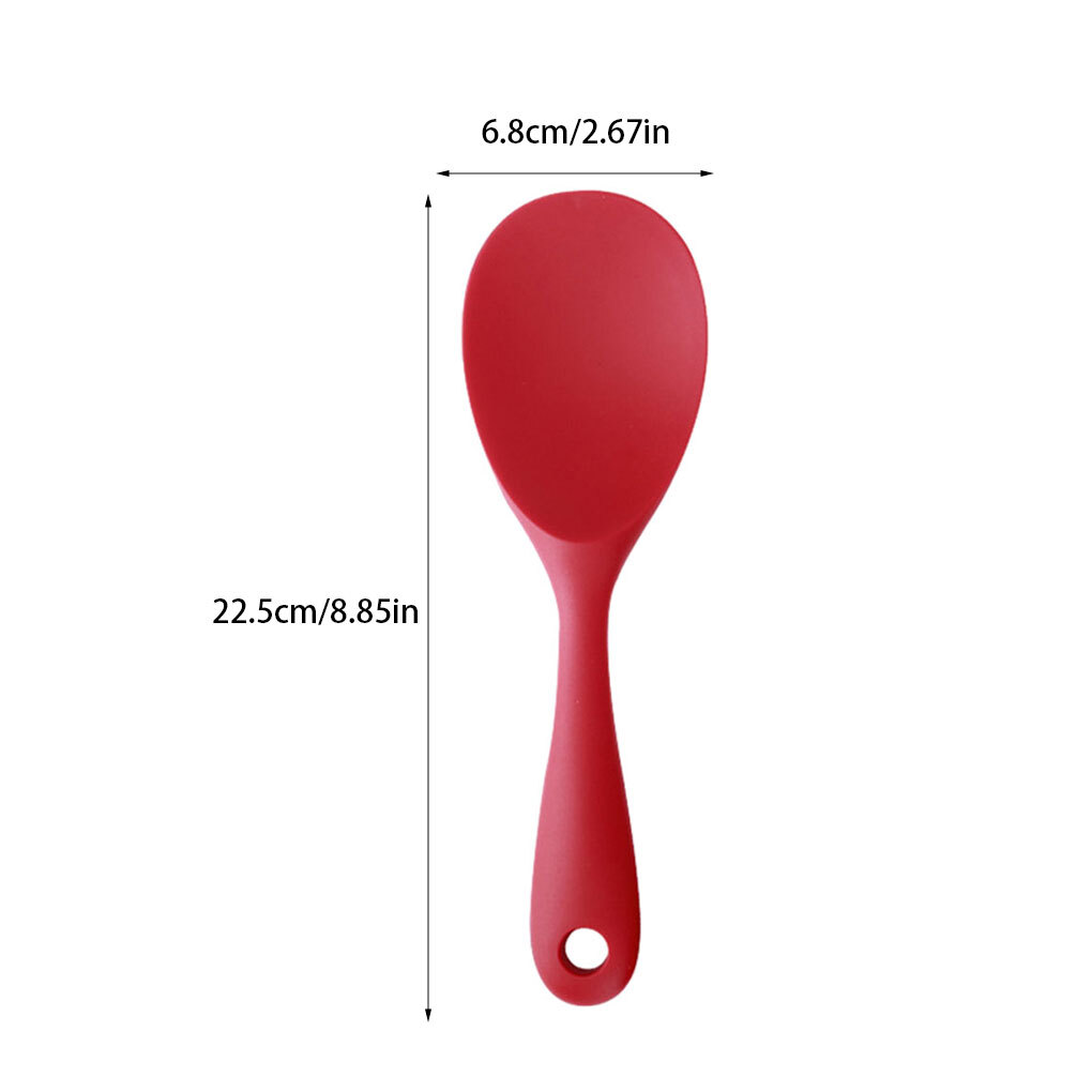 2x Silicone Rice Paddle Set Compact And Lightweight Kitchen Essential ...