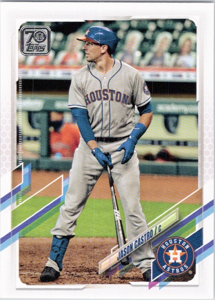 Jason Castro 2024 Astros 2021 TOPPS JASON CASTRO #620 CATCHER HOUSTON