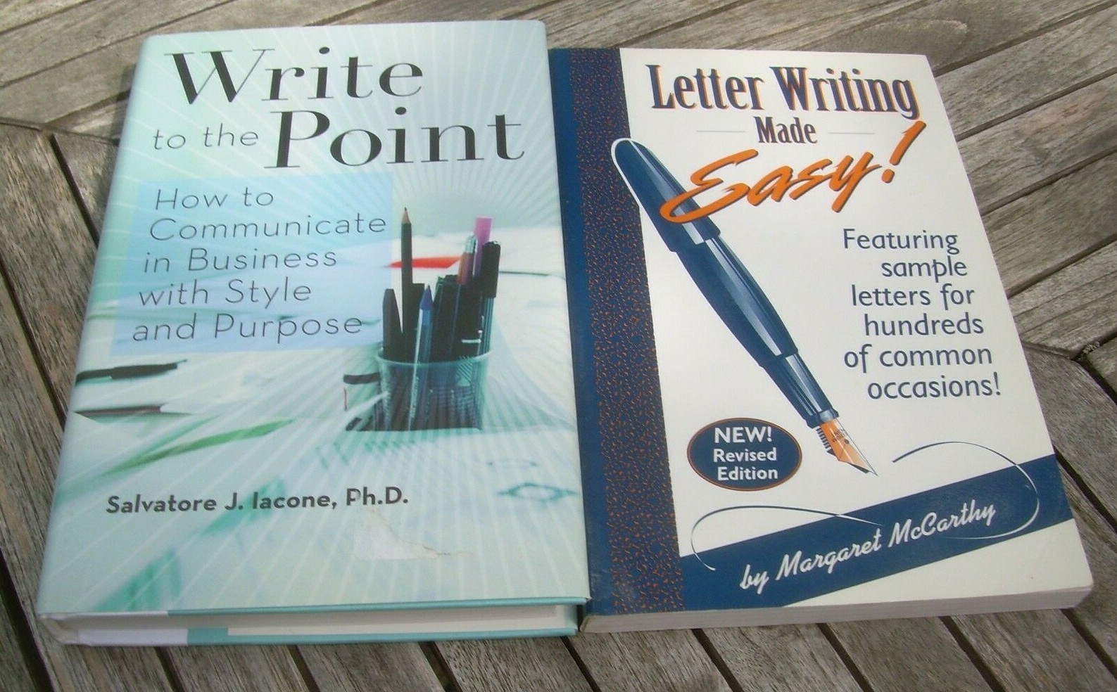 2 Book Lot: Letter Writing Made Easy! & Write to the Point How to ...