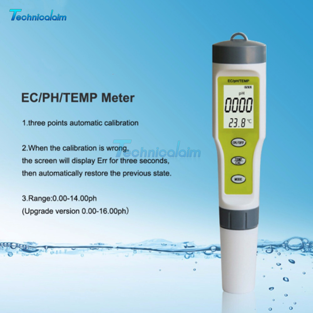 PH/EC/TDS/TEMP Digital Water Quality/temperature Detection Tester ...