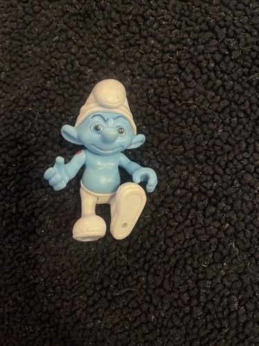 Hefty Smurf Peyo Smurfs Standing Figurine Moveable Parts | eBay