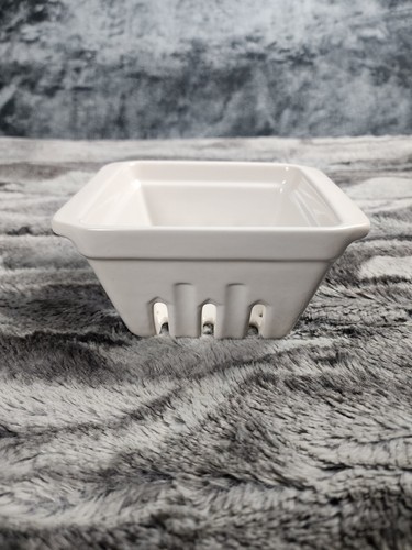 White Berry Box Colander Rae Dunn FRESH Small Container Decor 5-1/2" | eBay