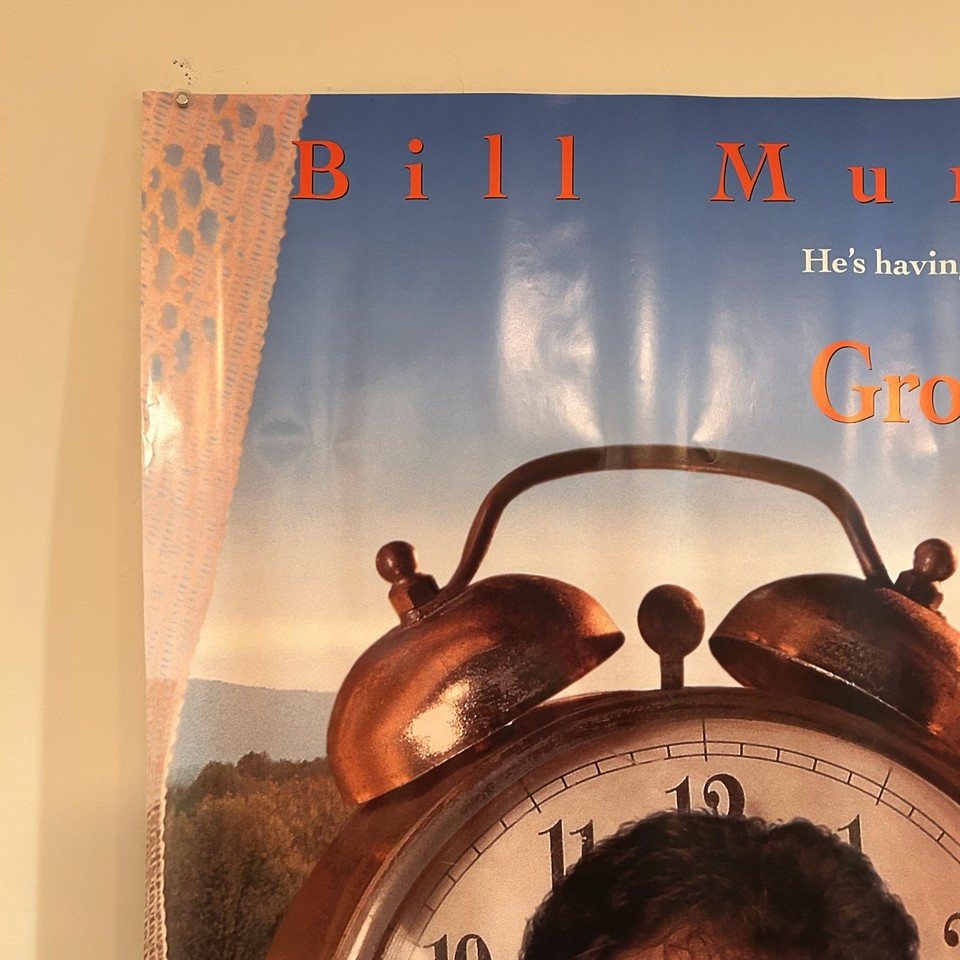 GROUNDHOG DAY 1993 Bill Murray Original DS One Sheet Movie Poster 27” x ...