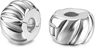 Authentic 2Pc Clip Lock Spacer Stopper Charm Bead Suits Pandora ...