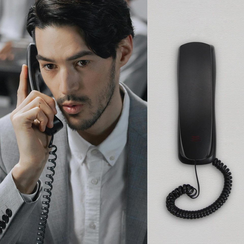 Desktop Handset Phone Landline Wired Telephone Corded Telephone Home ...