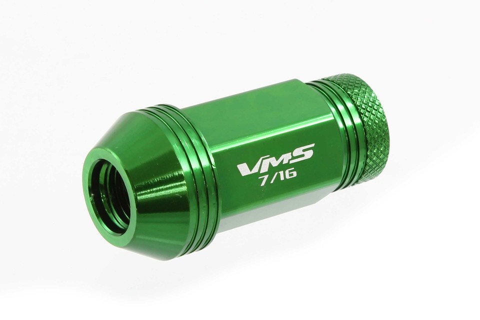 VMS 20 PIECE RACE LIGHT WEIGHT WHEEL RACING LUG NUTS 7/16 -20 GREEN ...