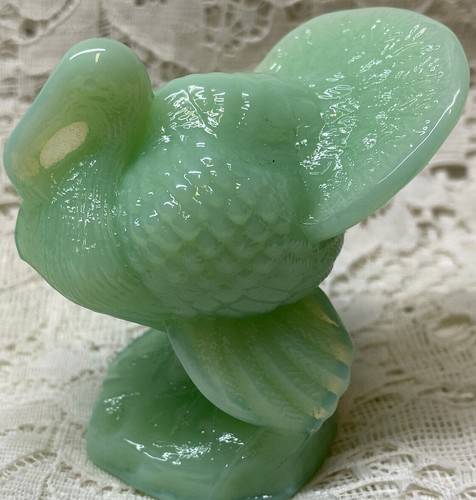 Jadeite green milk glass Thanksgiving Turkey paperweight chicken Easter ...