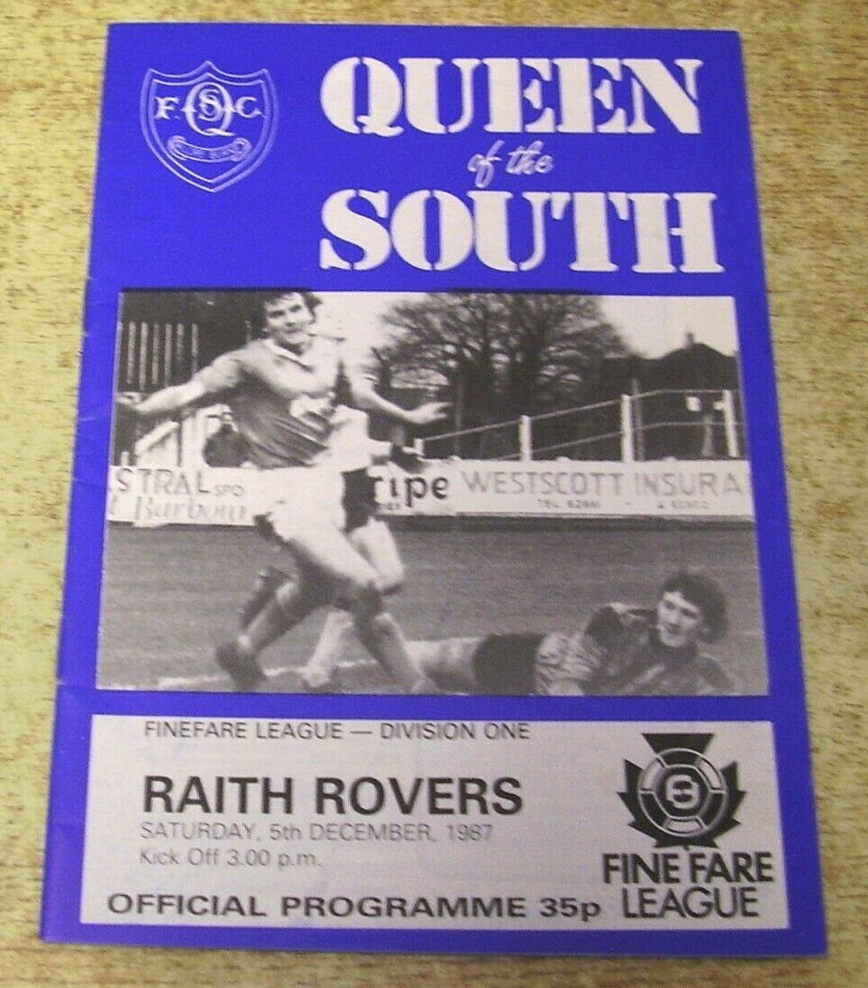RAITH ROVERS PROGRAMMES 1987/88 | eBay