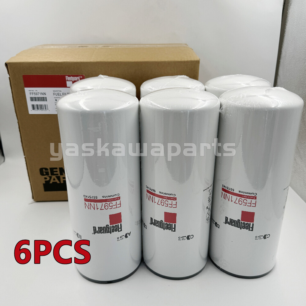 6PCS Fuel Filter FF5971NN 5575143 Fits HD Trucks W/Cummins Engine X15 ...