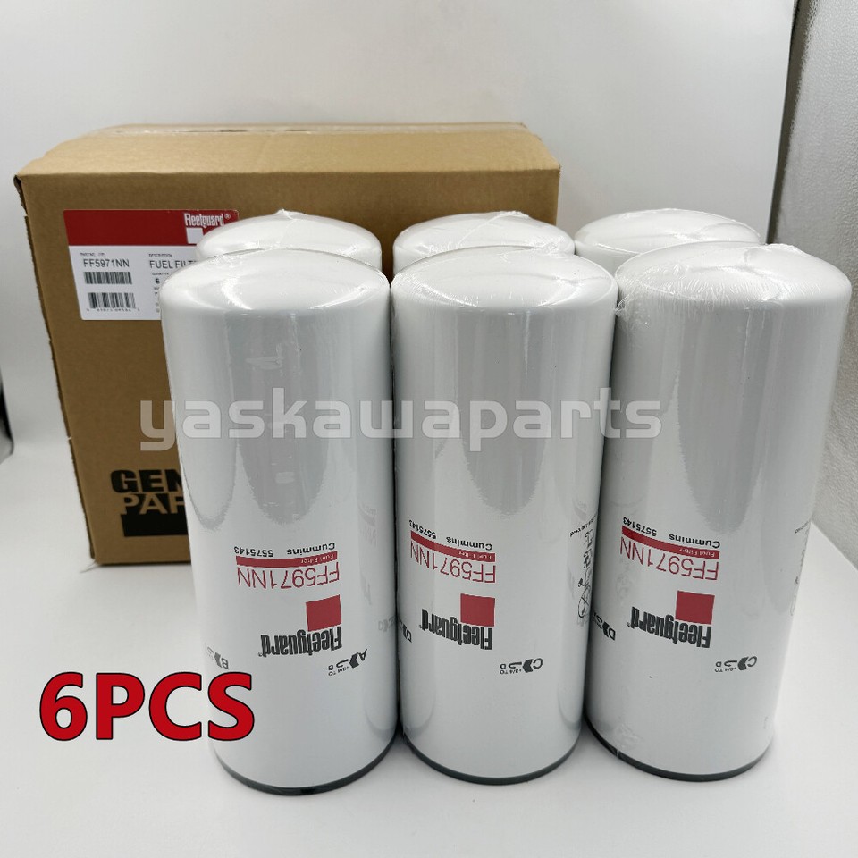 6PCS Fuel Filter FF5971NN 5575143 Fits HD Trucks W/Cummins Engine X15 ...