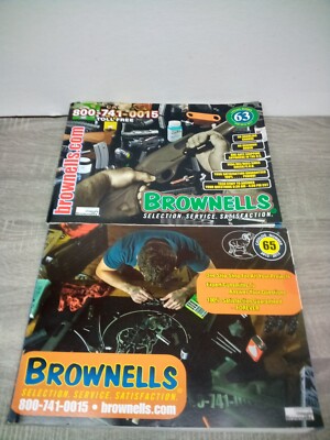 lot of 2 Brownells Sporting Goods Catalog # 63 65 2010-2011 2012-2013 ...