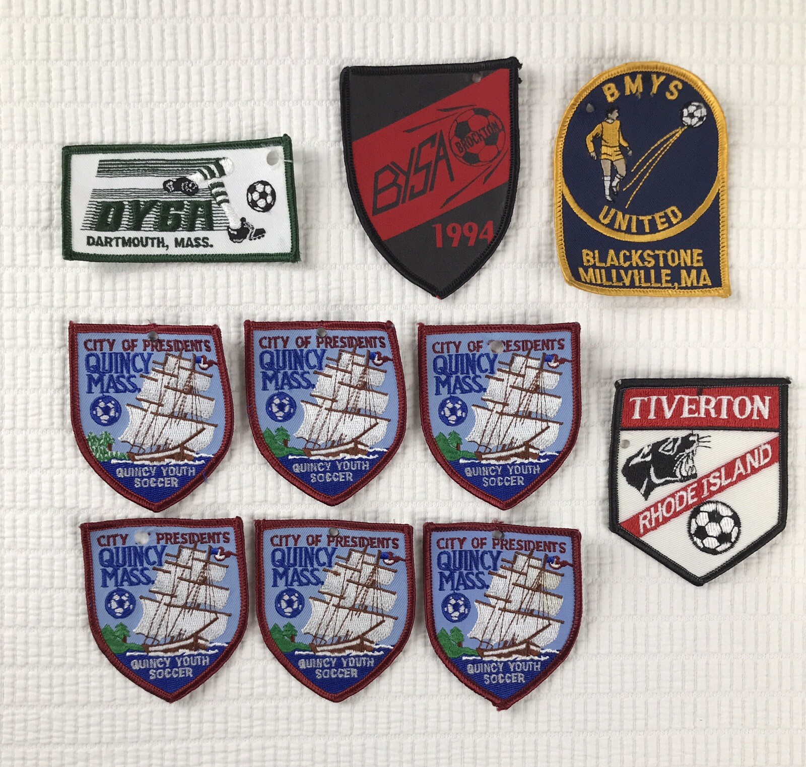 Vintage Massachusetts Youth Soccer Patches 33 Total 2 Medals Tournament ...