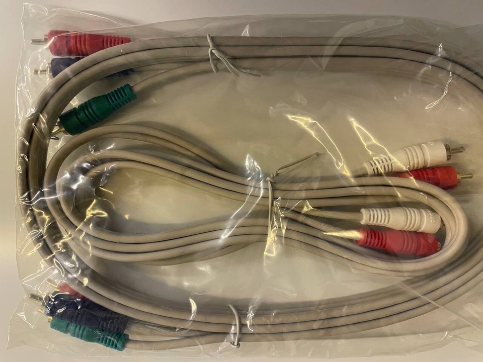 Lot of 2 Component RCA Cable AV 5 Cord RGB DVD HDTV YPbPr Male to Male ...