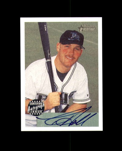 Toby Hall 2002 Bowman Heritage Autograph Devil Rays | eBay