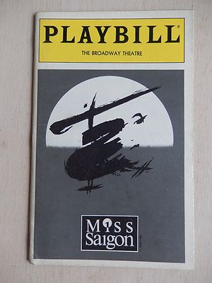 March 1993 - Broadway Theatre Playbill - Miss Saigon - Annette Calud | eBay
