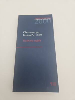 Oberammergau Passion Play 2000 Textbook English - Deutsch. BO | eBay