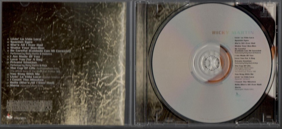 Ricky Martin Audio CD By Ricky Martin 1999 Sony Free Shipping ...