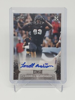 2020 Leaf Draft LARRELL MURCHISON Auto NC STATE Autograph | eBay