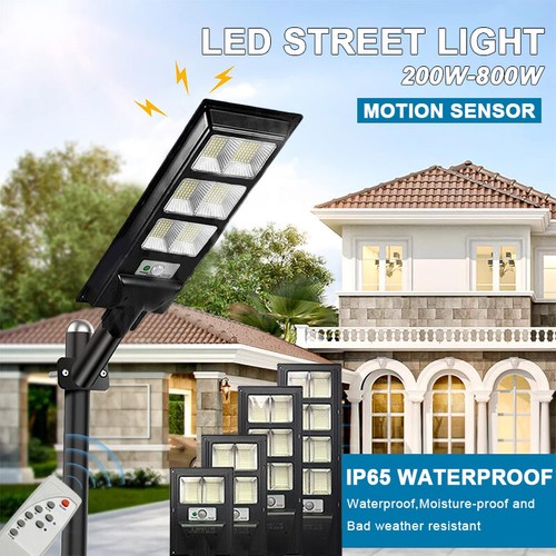 200-800W Street Light Outdoor Waterproof Solar Powered Remote Control ...