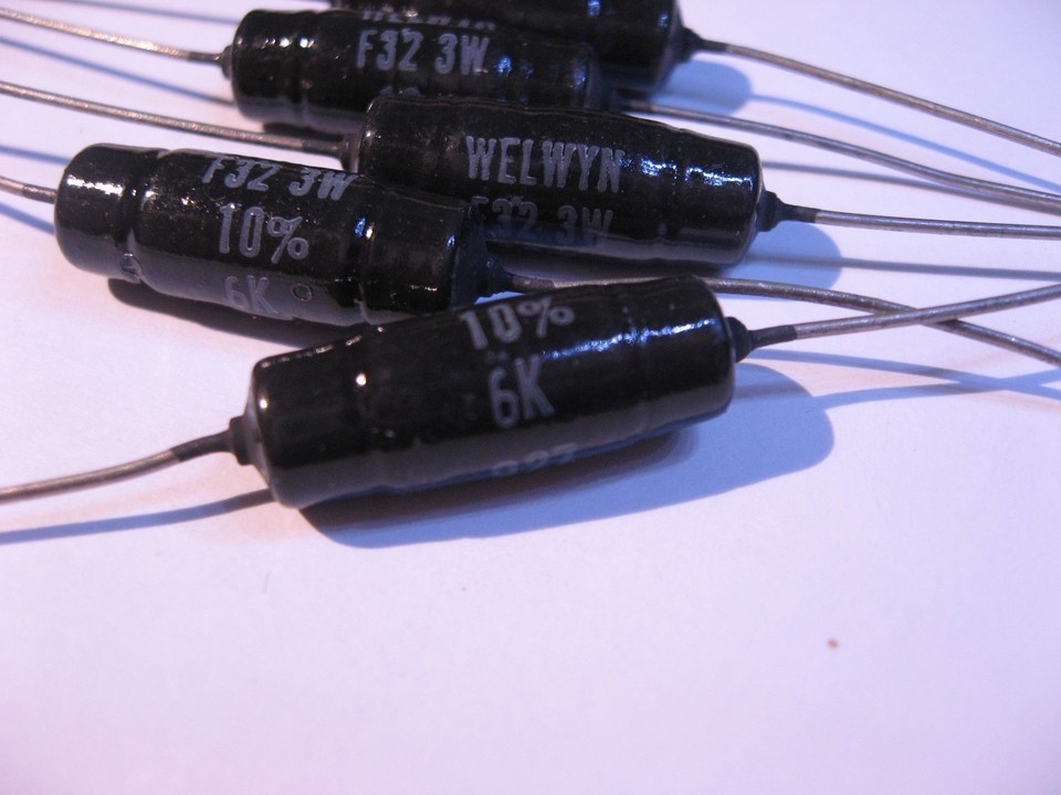 Welwyn F32 Metal Film 3W 6000 Ohm 6K 10% Resistor - NOS Qty 5 | eBay