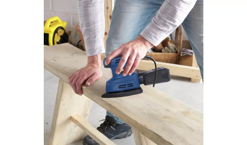 Heavy Duty 220w Detail Palm Corner Mouse Hand Sander Sanding Tool Free ...