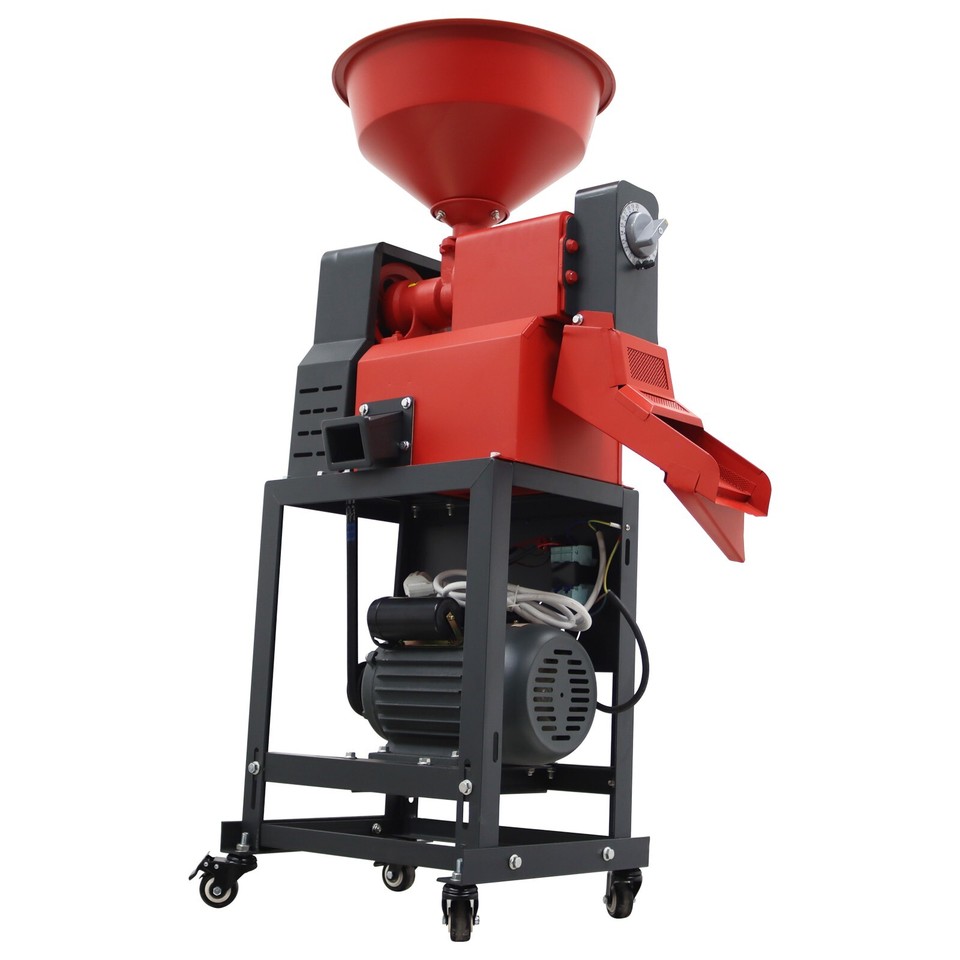 220V Rice Sheller Peeling Huller Machine 2.4HP Powerful Rice Miller ...