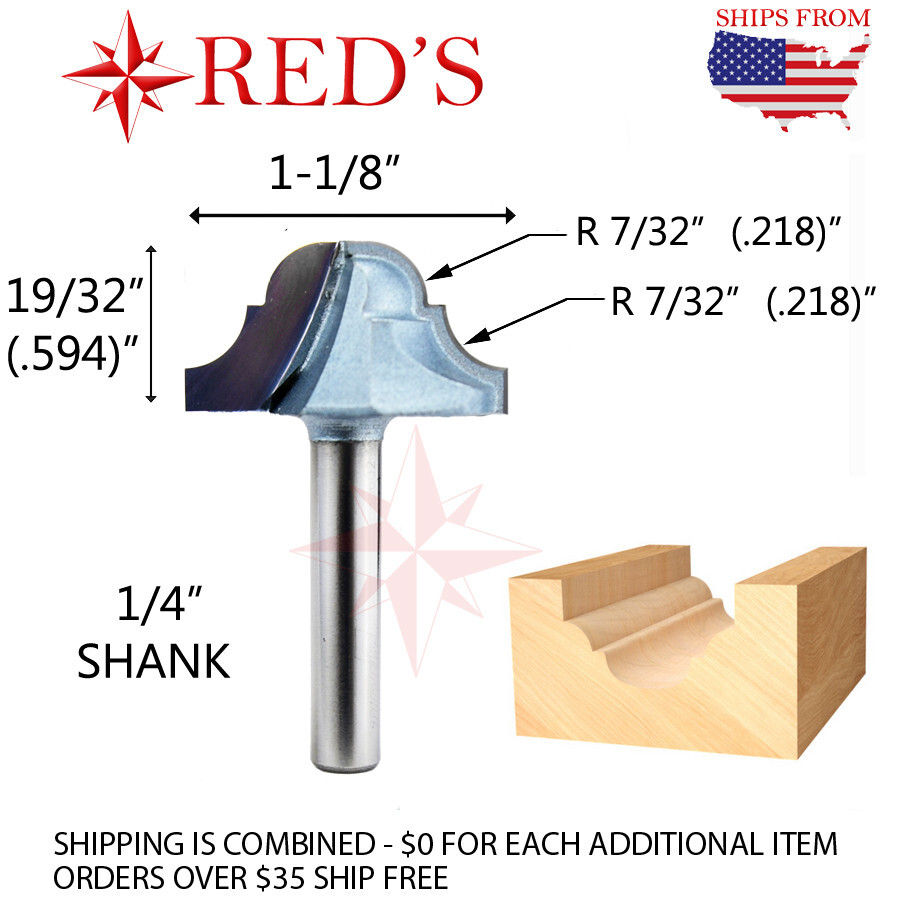 Tideway Carbide Ind LC08051404M 1-1/8 DIA classical plunge 1/4" shank ...