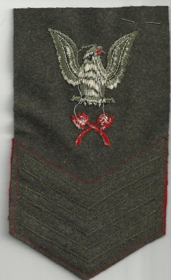 PO1 Carpenter's Mate Navy Marine Corps WWII Patch | eBay