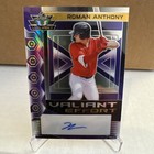 2023 Leaf Valiant ROMAN ANTHONY RC Purple AUTO 1/6 Red Sox | eBay