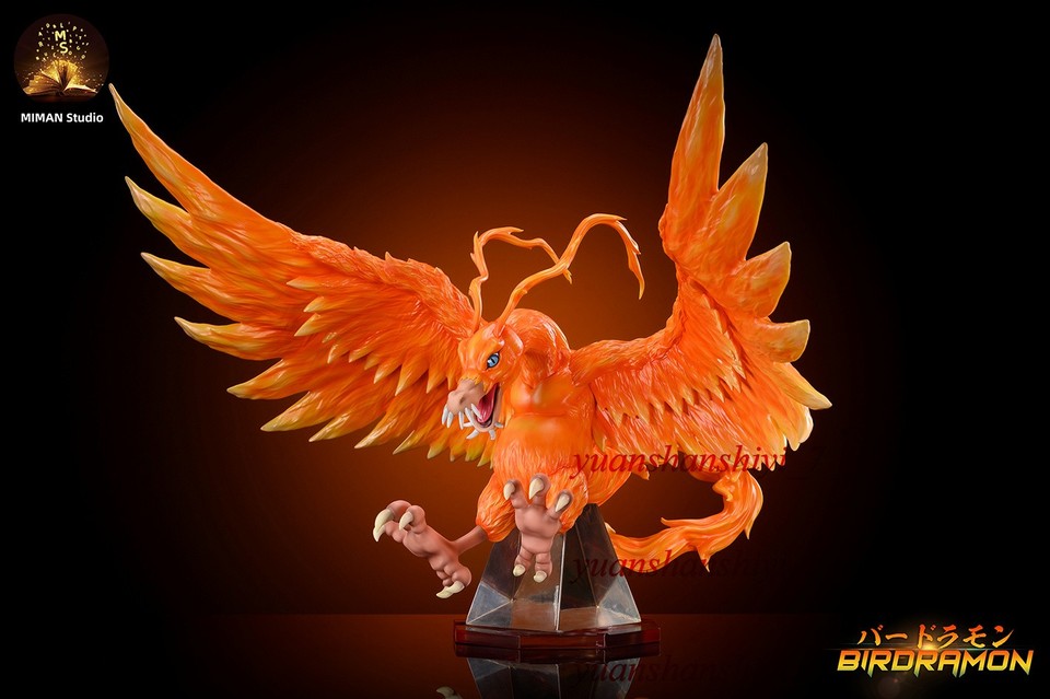MIMAN Studio Digimon Birdramon Figurine Limited Models Painted Statues ...