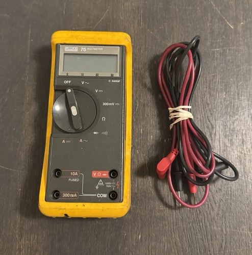 Fluke 75 Multimeter with Leads USA Model | eBay