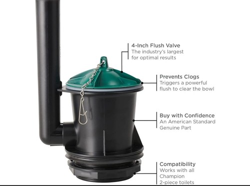 American Standard Universal Flush Valve Toilet Repair Plumbing Part ...