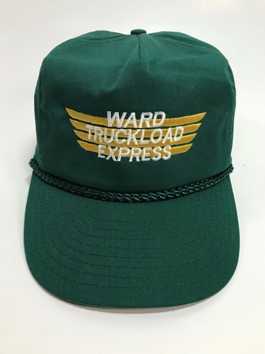 Vintage Ward Truckload Express Green Freight Snapback Baseball Hat Cap ...