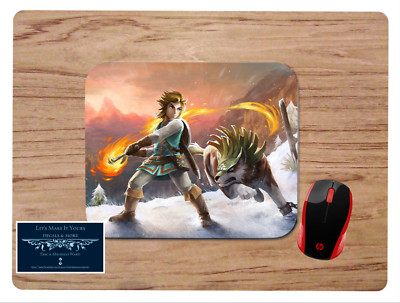 LEGEND OF ZELDA BREATH OF THE WILD INSPIRED ART PC GAMING DESK MAT ...