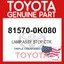 815700K080 GENUINE OEM TOYOTA HILUX LAMP ASSY, CENTER STOP 81570-0K080 ...