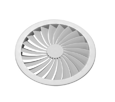 Swirl whirl round Grille Vents Ceiling Vent heating cooling 240mm+ Neck ...