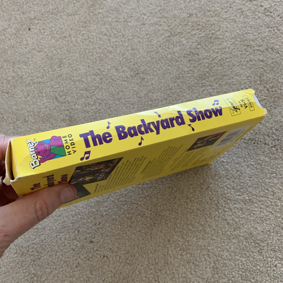 Barney: The Backyard Show VHS Tape 1992 Lyons White Tape Songs Video ...