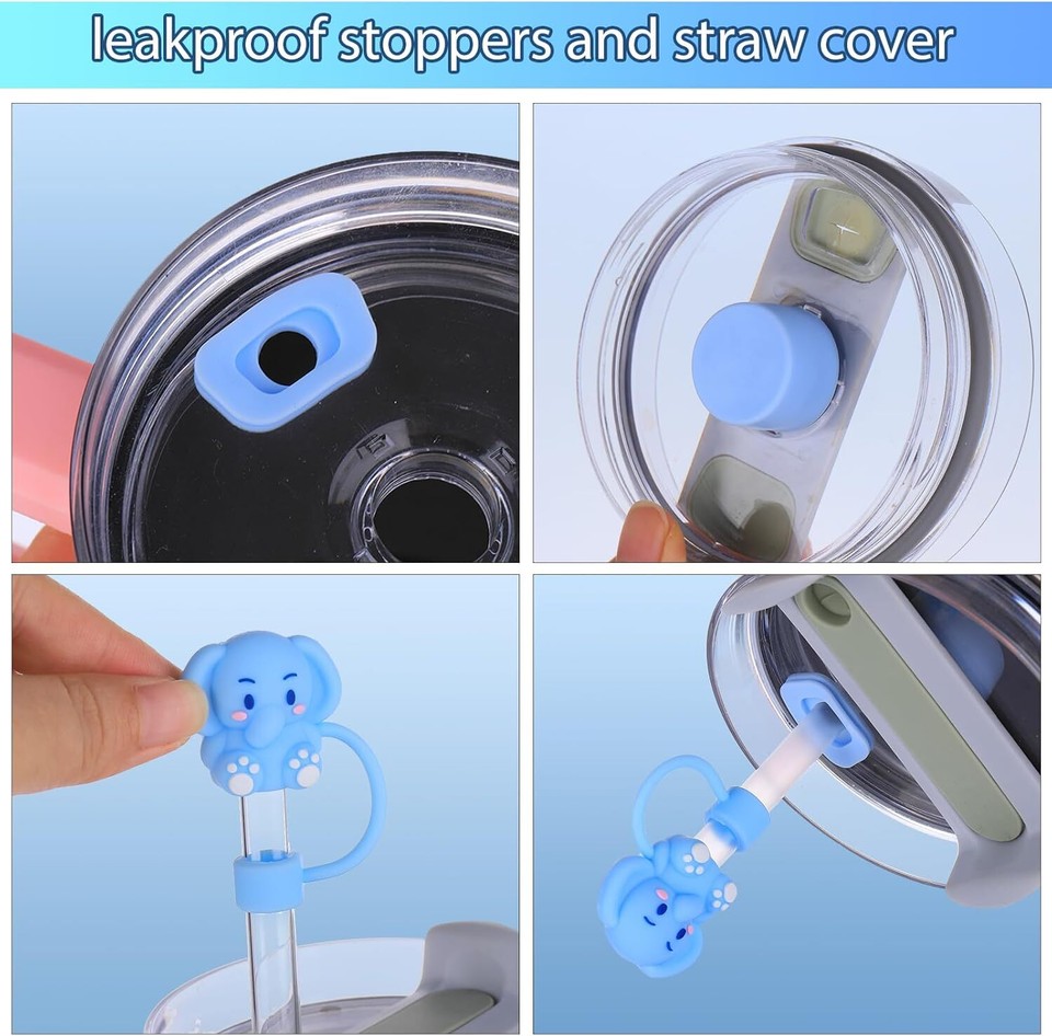 6Pcs Cup Accessories Decor for Stanley Charms 40oz & 30oz Tumbler Water ...