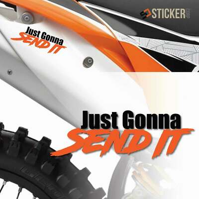 STICKERCORP - JUST GONNA SENT IT - DIRTBIKE CAR WINDOW DECAL VINYL ...