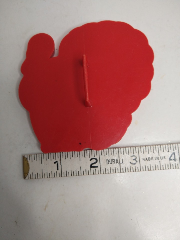 Vintage Thanksgiving Tom Turkey Tupperware Cookie Cutter Red Plastic ...