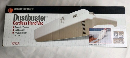 NEW IN SEALED BOX Vintage Black And Decker Dust Buster vacuum 9330 1989 ...